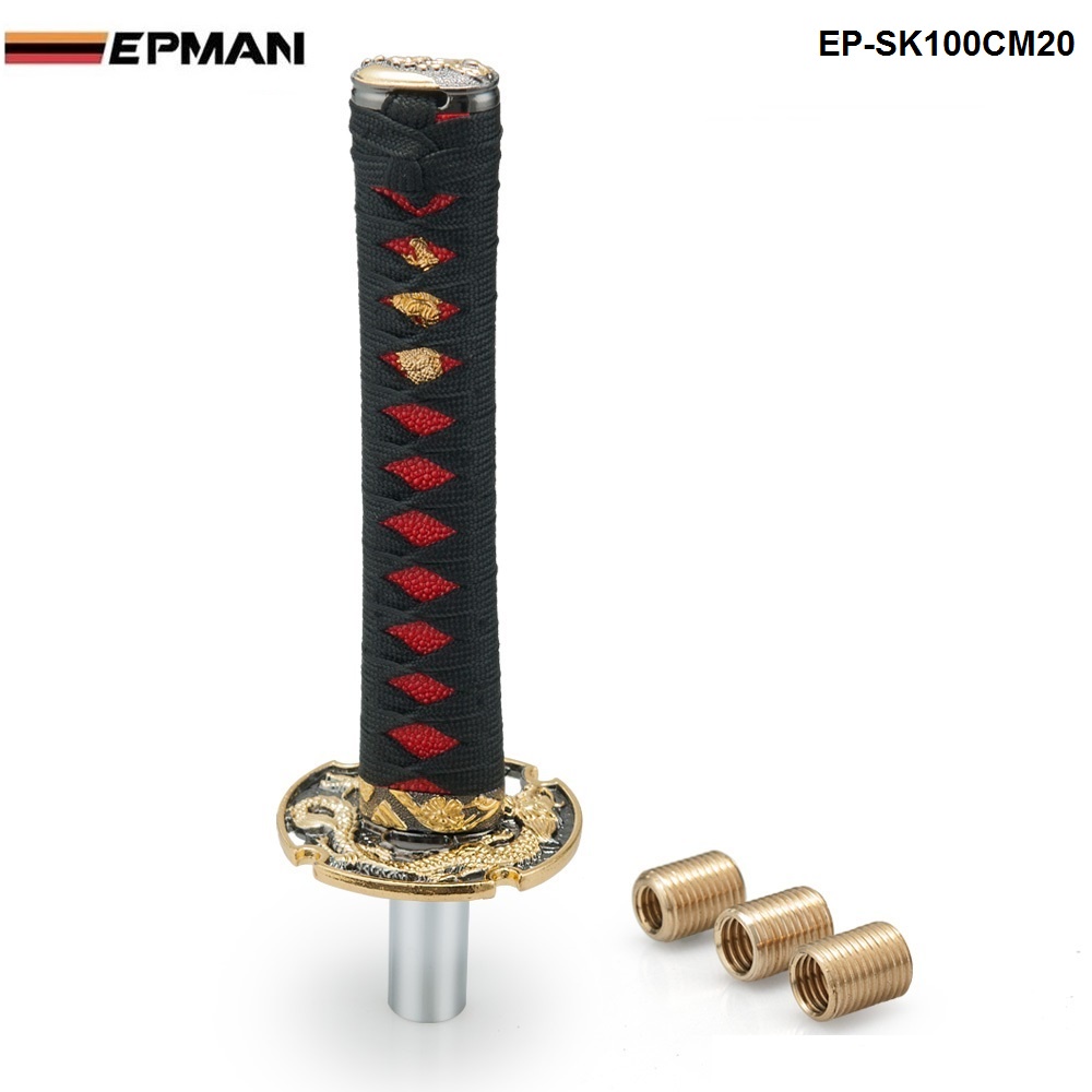 EPMAN Jdm Katana Shifter Knob 200mm Speed Chrome Samurai Sword Sword ...