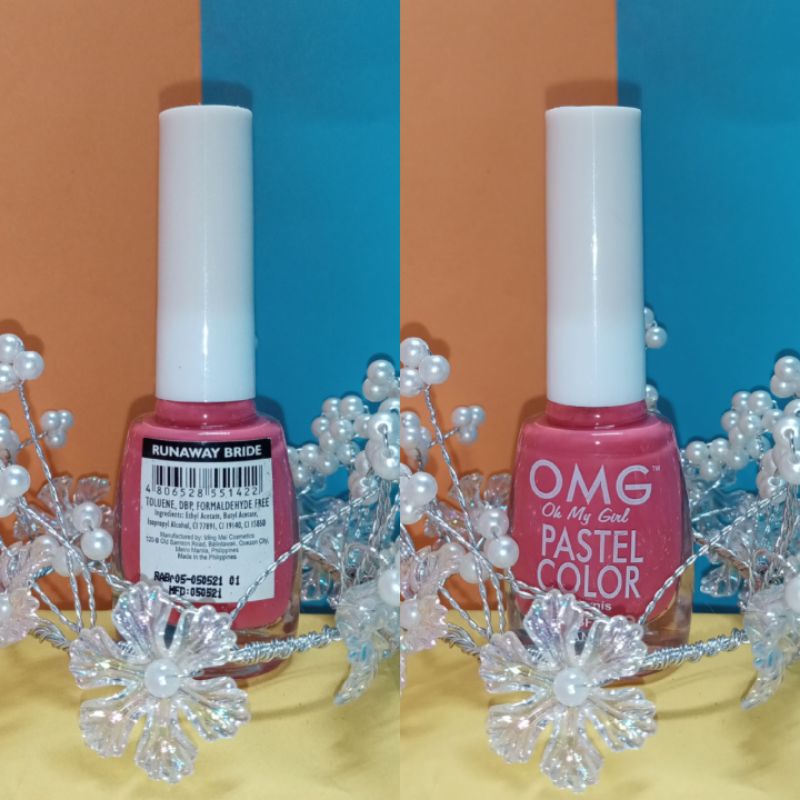 OMG Pastel Color Nail Polish 10mL / Cutics | Shopee Philippines