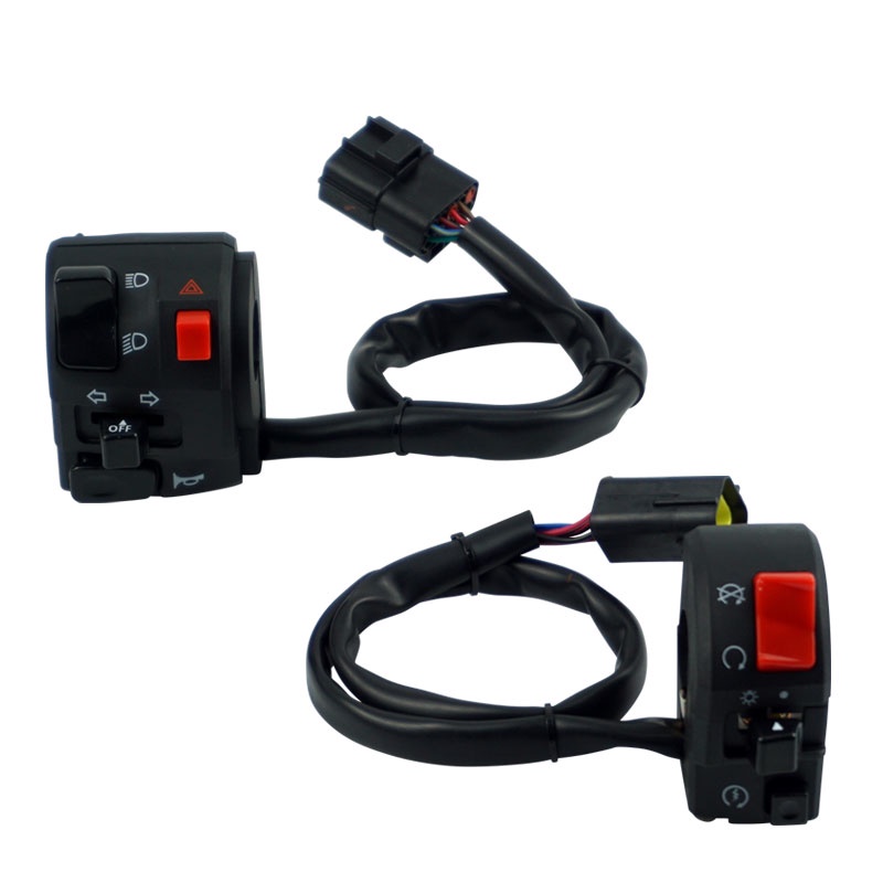Universal 7 8 22mm Push Button Switches Horn Motorcycle Turn Signal
