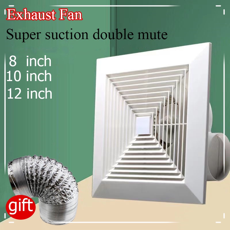 Exhaust Fan Ceiling Super silent Ventilation fan10/12inch ceiling ouver ...