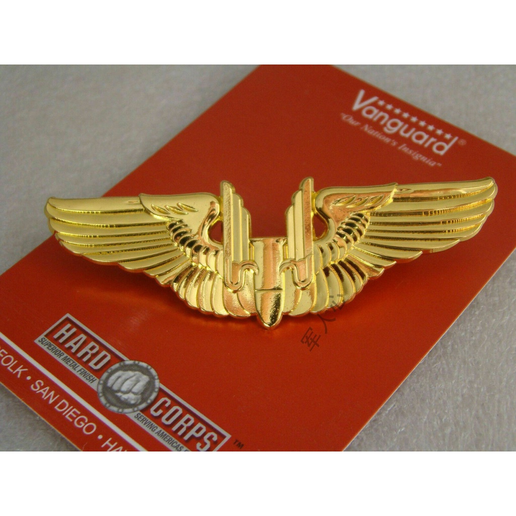 U.S. ARMY AIR FORCE'S AERIAL GUNNER BADGE PIN US PILOT WINGS METAL ...