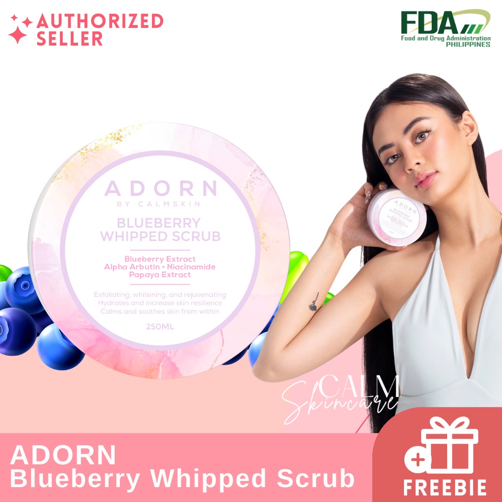 ADORN Blueberry Whipped Scrub by CalmSkin Camille Trinidad Alpha ...