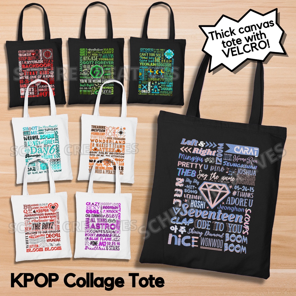 KPOP Collage Tote Bag | Shopee Philippines