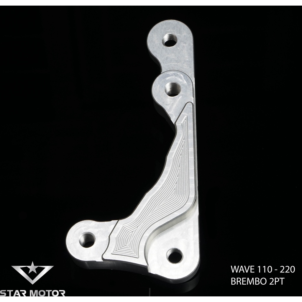 Wave front tire with 2 pistons, 220-290mm CNC aluminum disc | Shopee ...