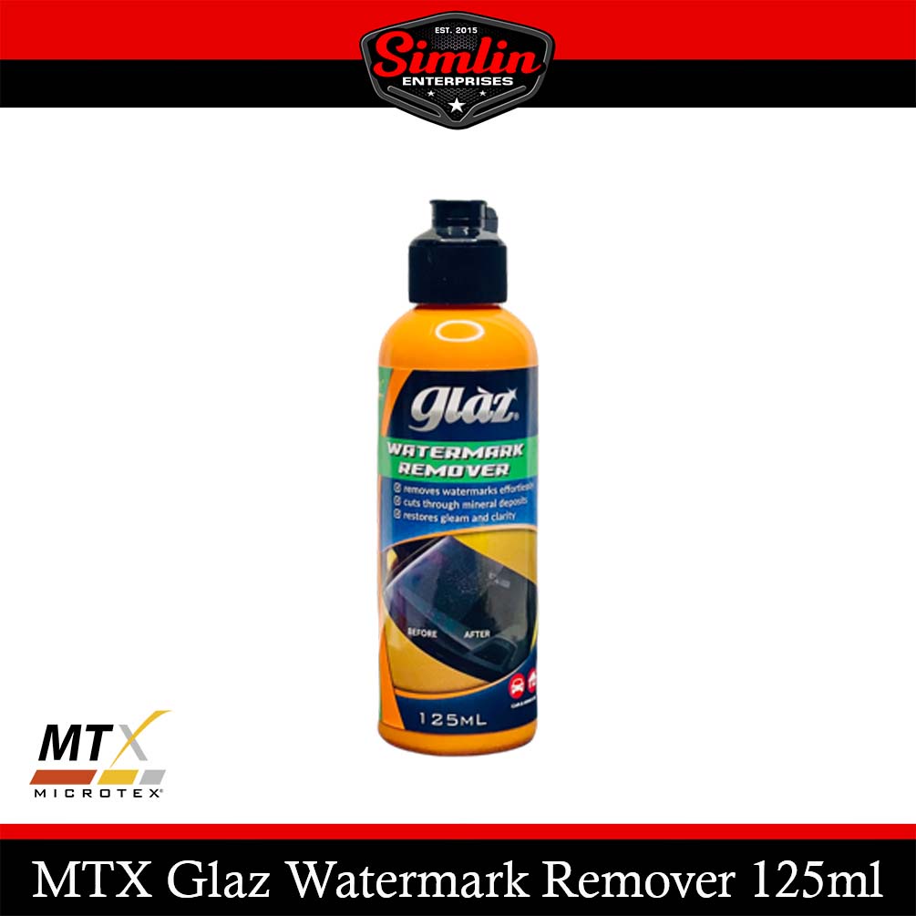 Glaz Watermarks Remover 125ml Microtex MTX Glass Detailing | Shopee ...