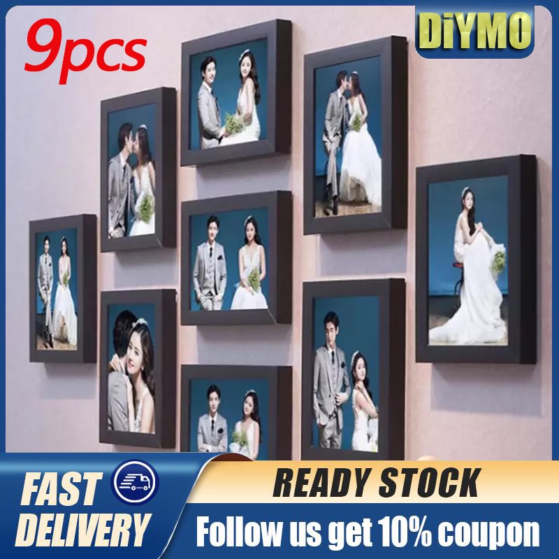 9Pcs 7 inch Picture Frames for Wall Photo Set picture frame wall decor ...