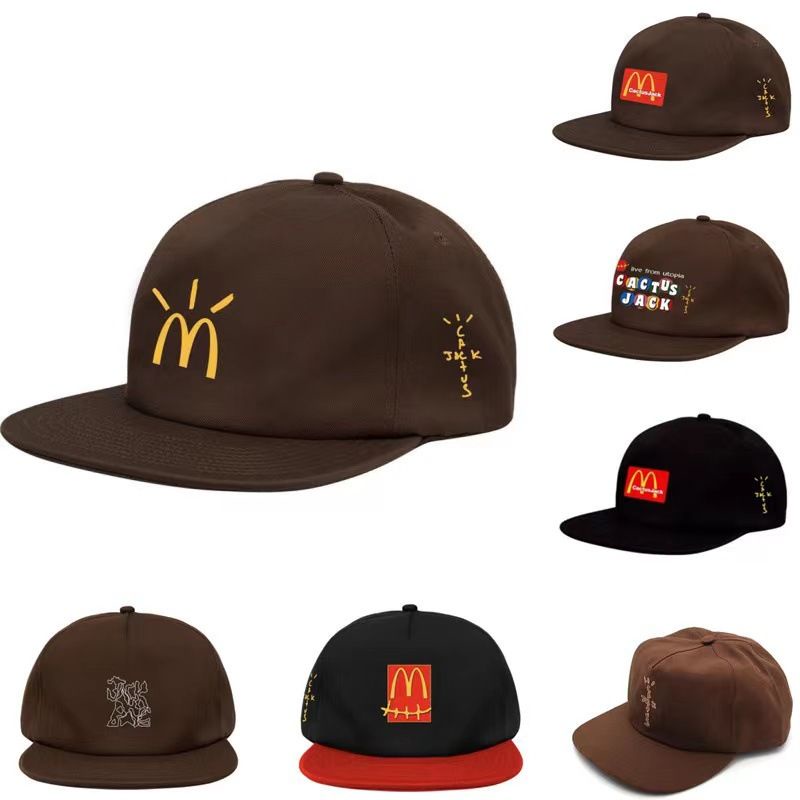 Mcdonald's Co-Branded Flat Brim Cap Unisex Travis Scott Fashion Trend ...