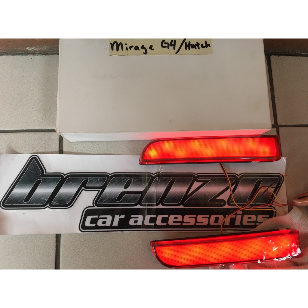 Mitsubishi Mirage G4 Rear Bumper LED Reflectors | Shopee Philippines