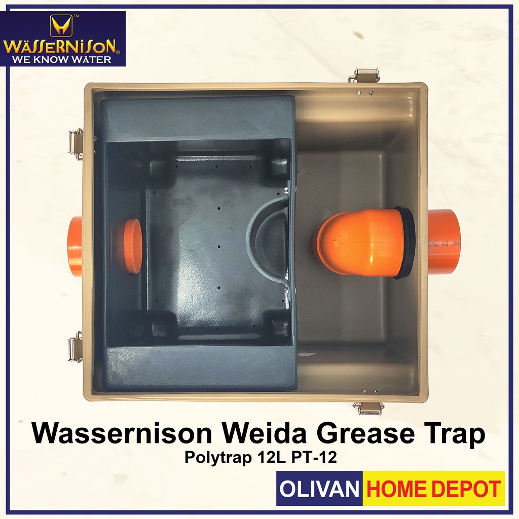 WASSERNISON Weida Grease Trap Polytrap 12, 18, and 28 Liters | Shopee ...