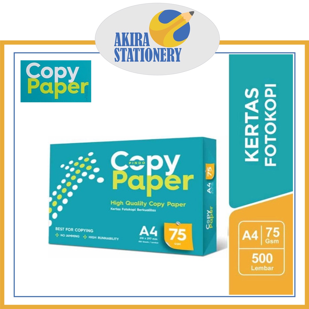 PUTIH Hvs A4 75 Gsm Copy PAPER/ White Photo Copy PAPER 75 Gram ...