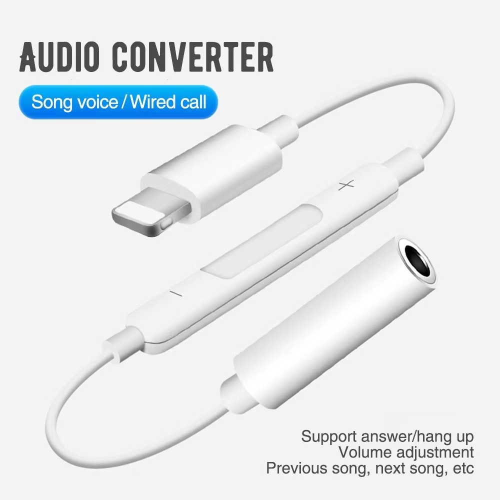 3.5mm AUX Audio Jack Cable Adapter for i-Phone Headphone Adapter ...