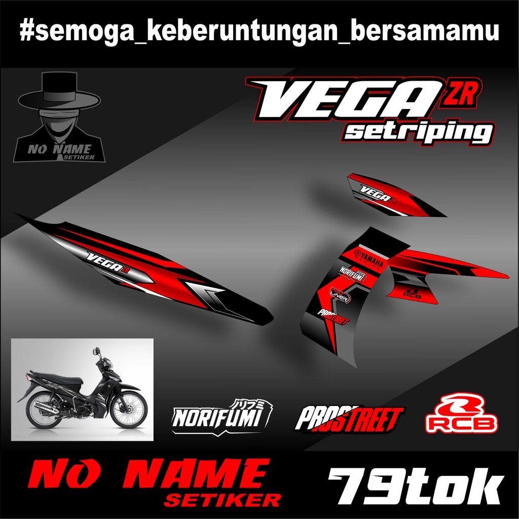 Vega ZR Striping Stickers List of Variations (79tok) - decal Motorcycle ...