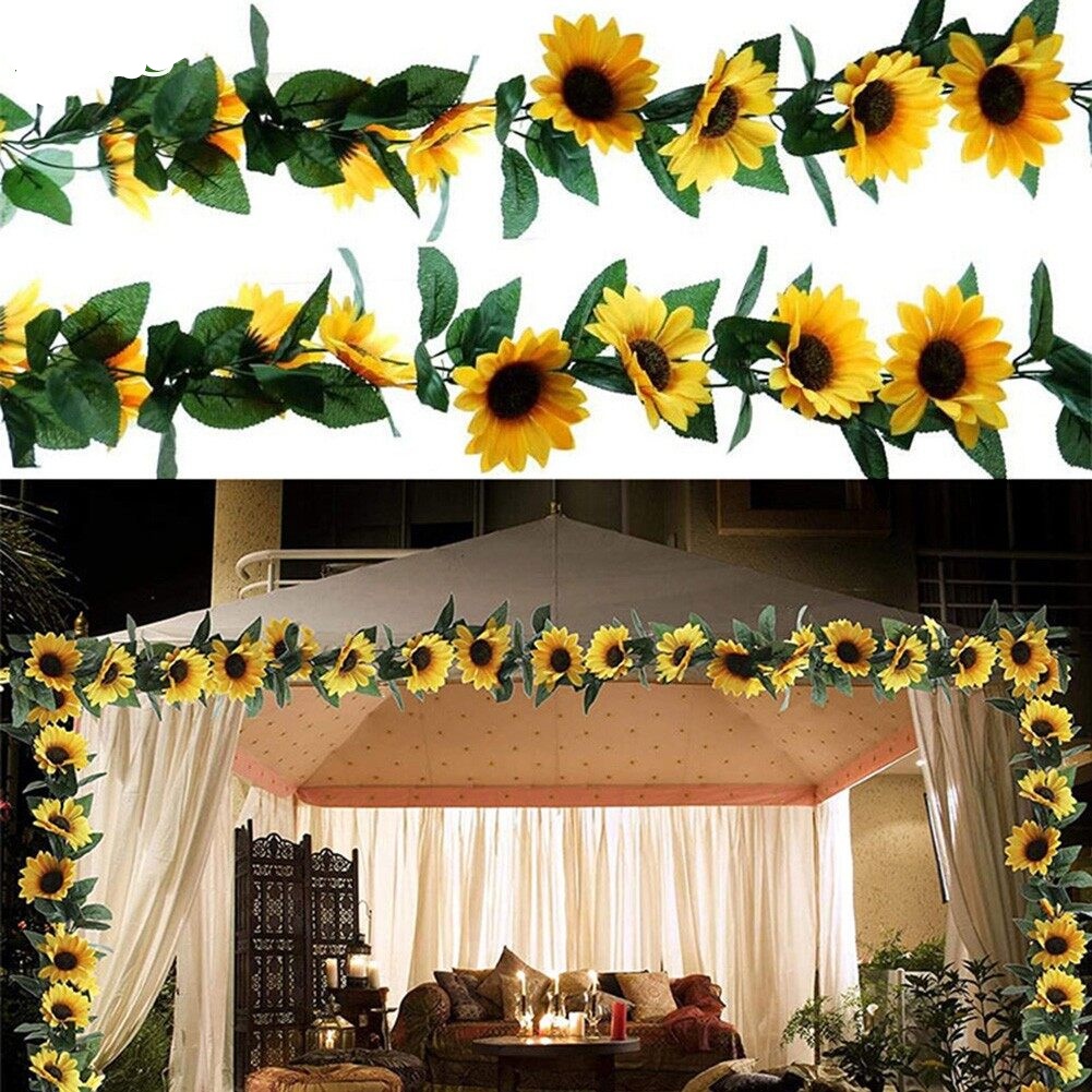 Small 2meters Garland Block Sun Flower 112714B | Shopee Philippines