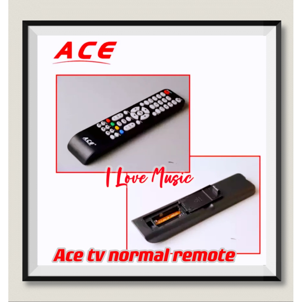 ACE Remote Control ACE LED TV Remote Controller for basic or normal tv ...
