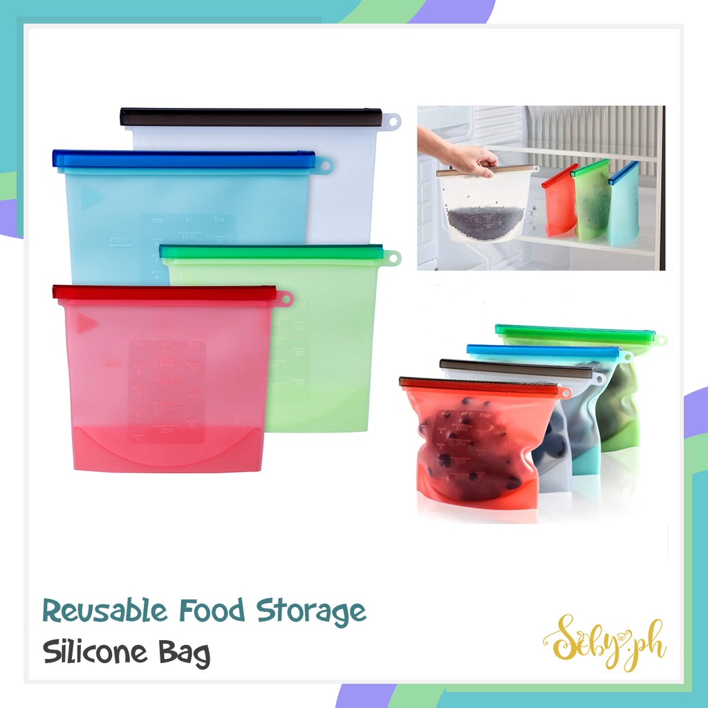 SOBY PH - Reusable Food Storage Silicone Bags Airtight Ziploc Seal ...
