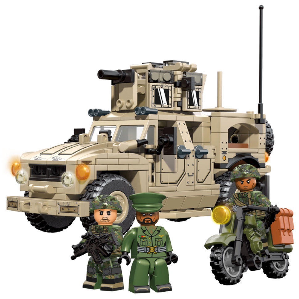 Mycuteshop 418PCS WW2 M-ATV MRAP Armored Car Vehicle Figure Model ...
