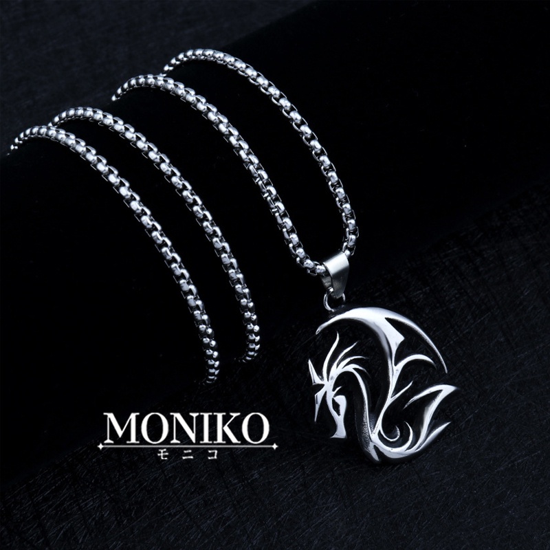 MONIKO Original Design Dragon Legend Pendant Titanium Steel Necklace ...