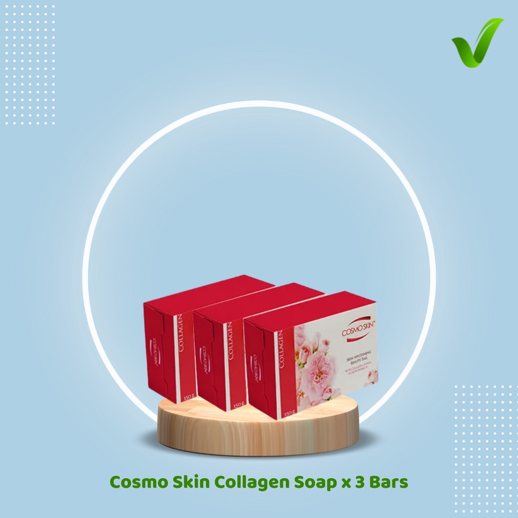 Cosmo Skin Collagen Soap x 3 Bars | Shopee Philippines
