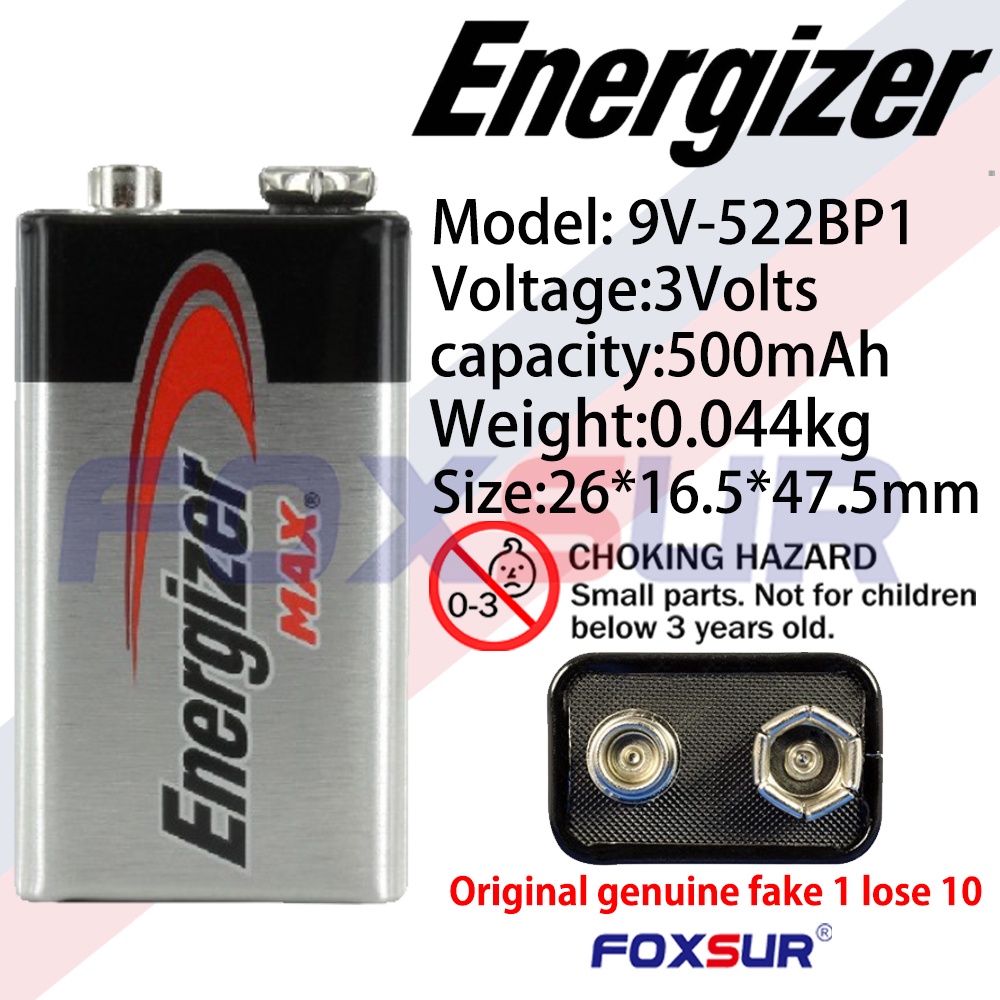 1-5PCS Energizer Max Alkaline 9V Battery | Shopee Philippines