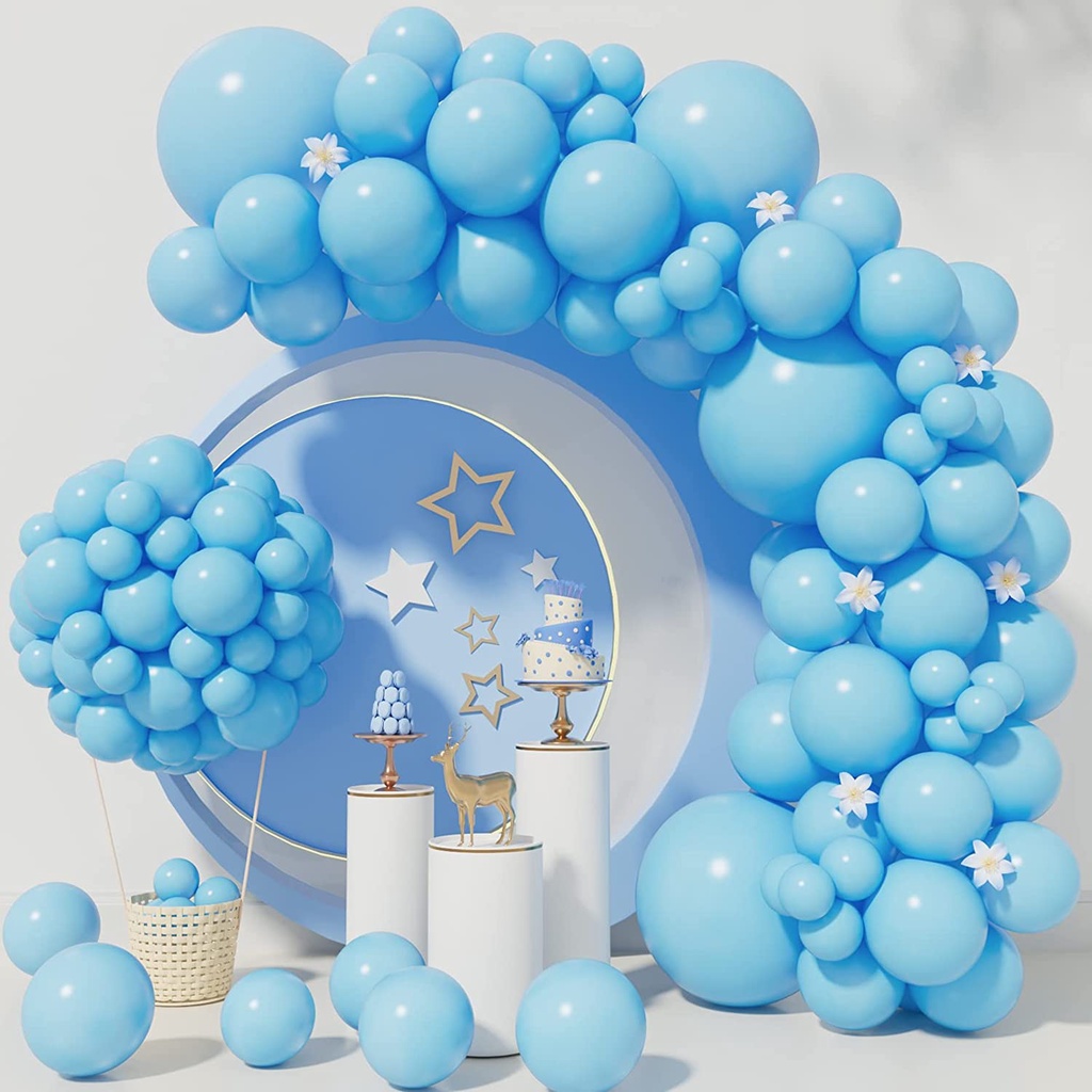 Blue Balloons 110Pcs Blue Balloon Garland Arch Kit 5/10/12/18 Inch ...