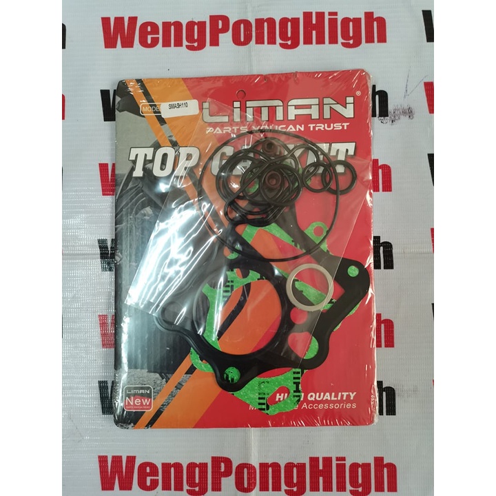 TOP OVERHAULING GASKET WITH VALVE SEAL SMASH110 LIMAN BRAND | Shopee ...