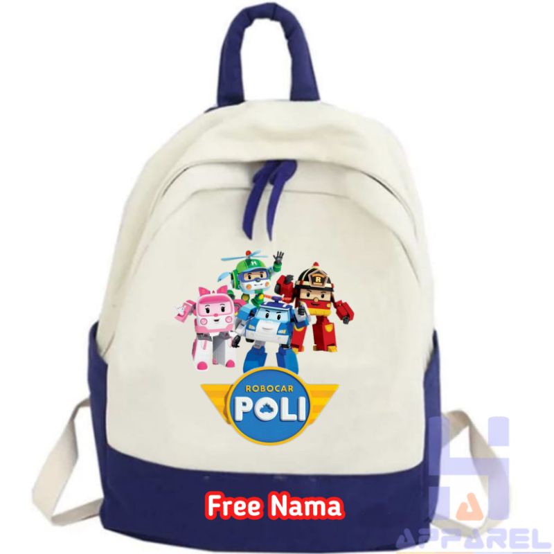 Robocar POLI Character Children's Backpack | Shopee Philippines