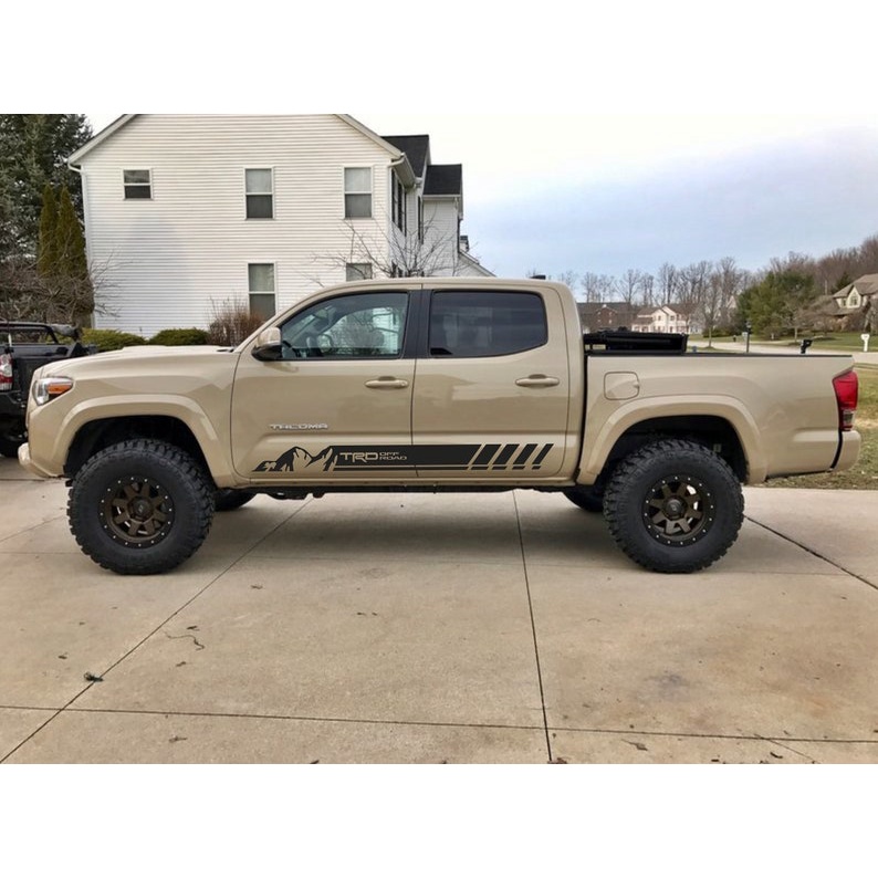 x2 Toyota Tacoma 2016 - 2022 TRD Off Road ROCKER PANEL Vinyl Decal ...