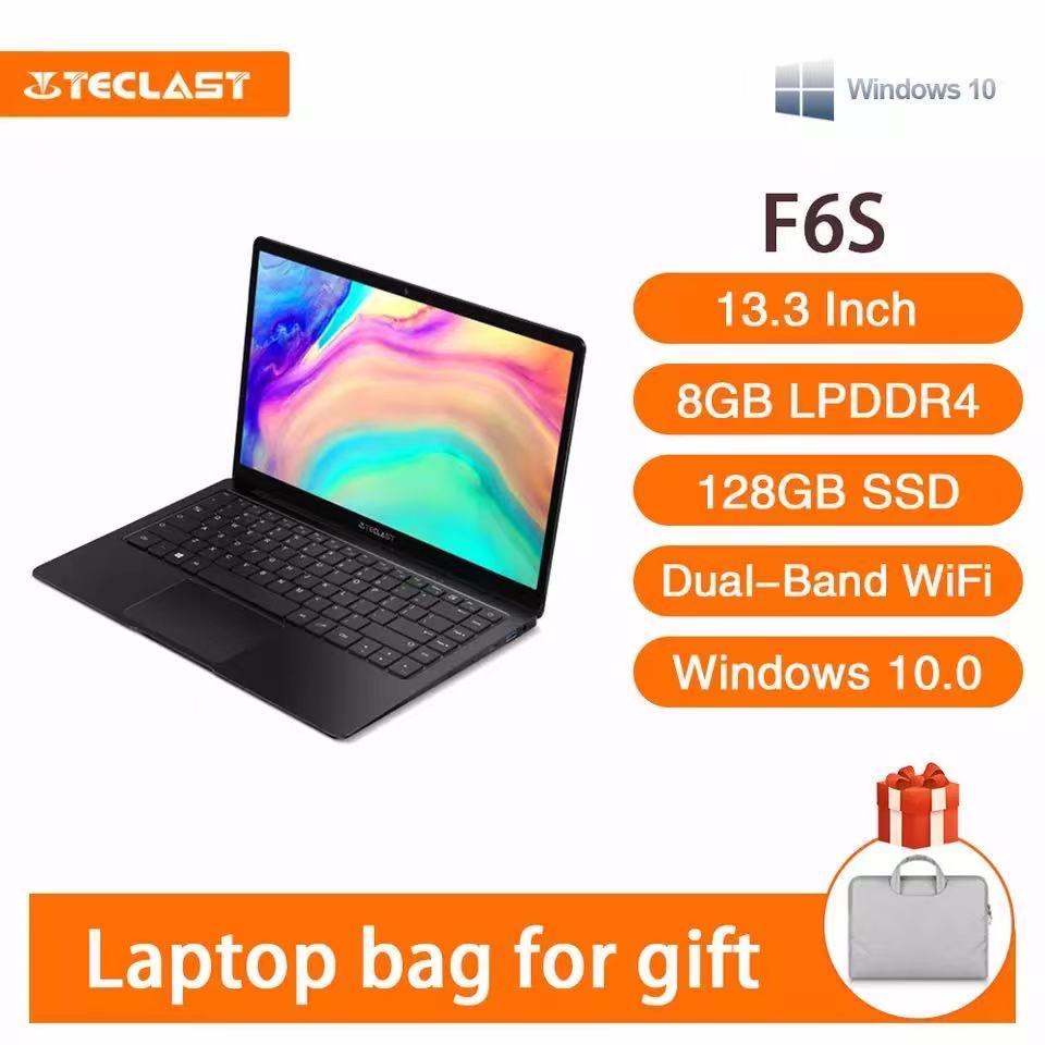 Teclast F6S 13.3'' FHD IPS 1920x1080 Light Laptop Intel Apollo Lake Windows 10 Notebook 8GB ...