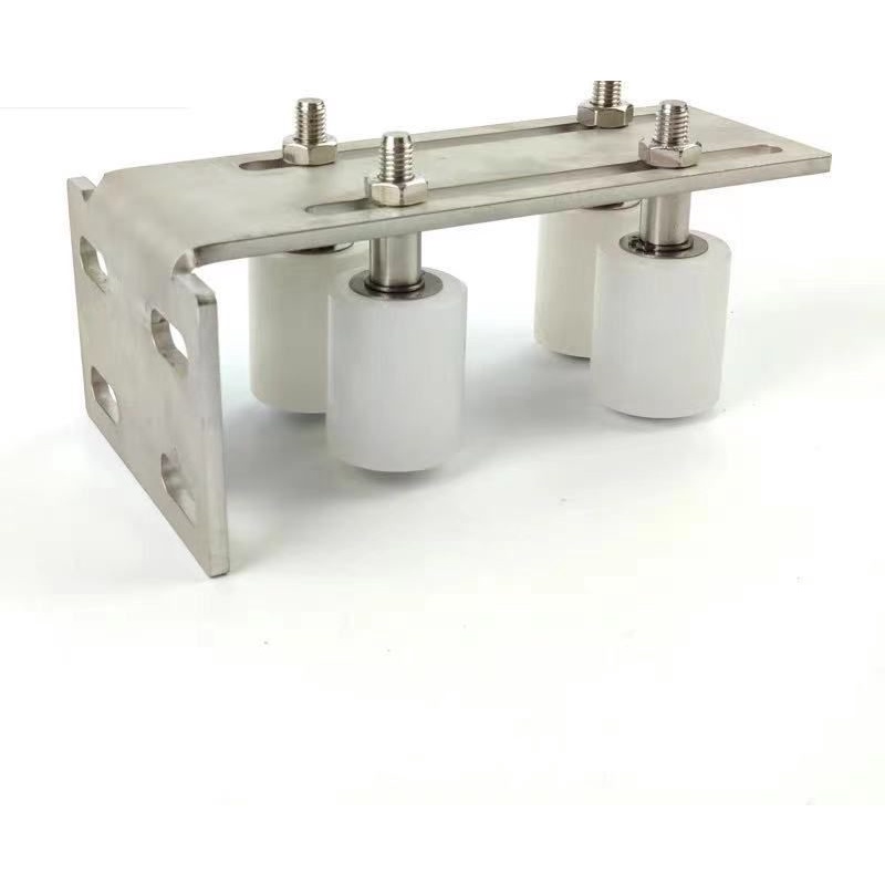 COD stainless Sliding Gate Top Guide Roller set with L bracket | Shopee ...