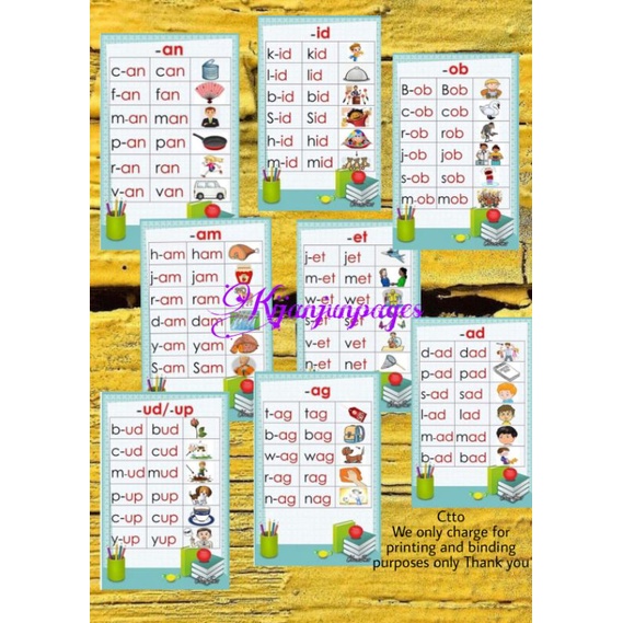 TEACHING CVC WORDS (FREE BOOKBIND) | Shopee Philippines