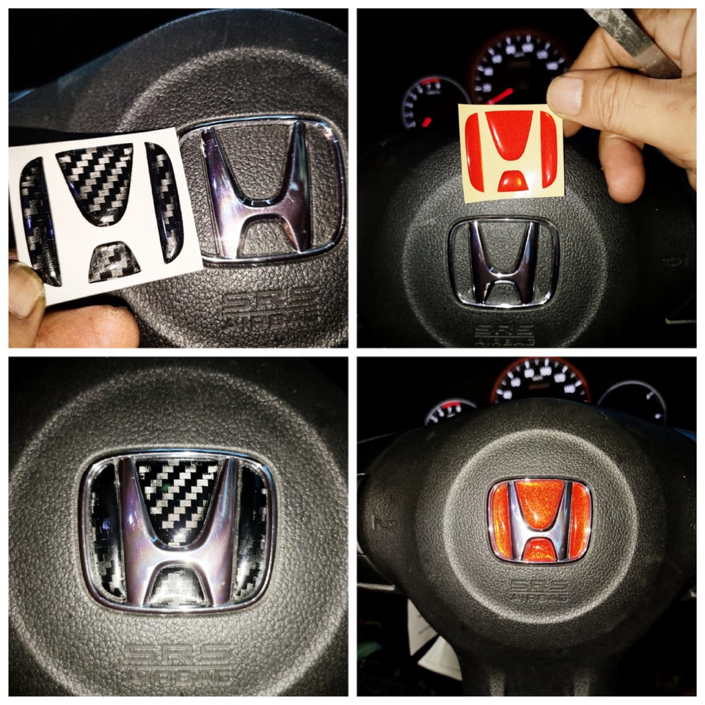 Honda EMBLEM LOGO STEER Part - ANTI UV Embossed RESIN Not Yellowing ...