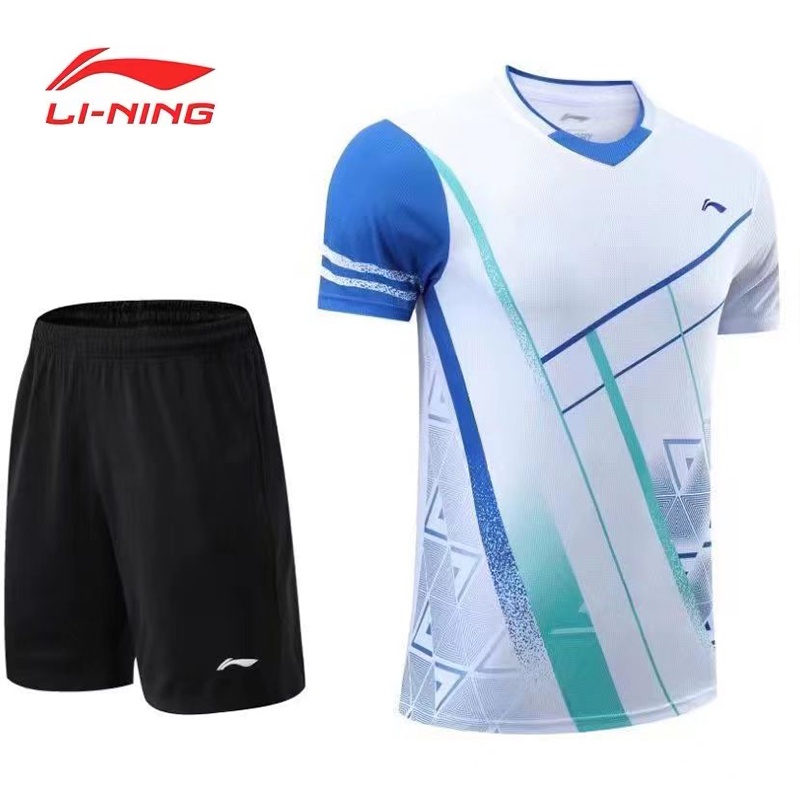 Li Ning new badminton clothing men's and women's competition clothing ...