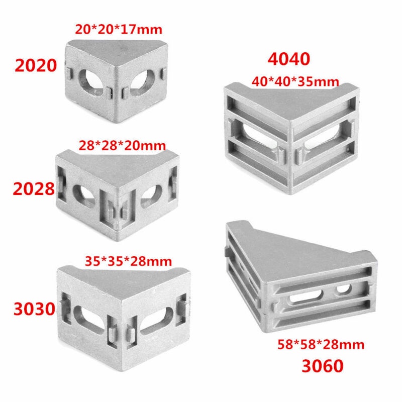 5-10pcs Aluminum Corner Bracket Fittings L type Angle Code for ...