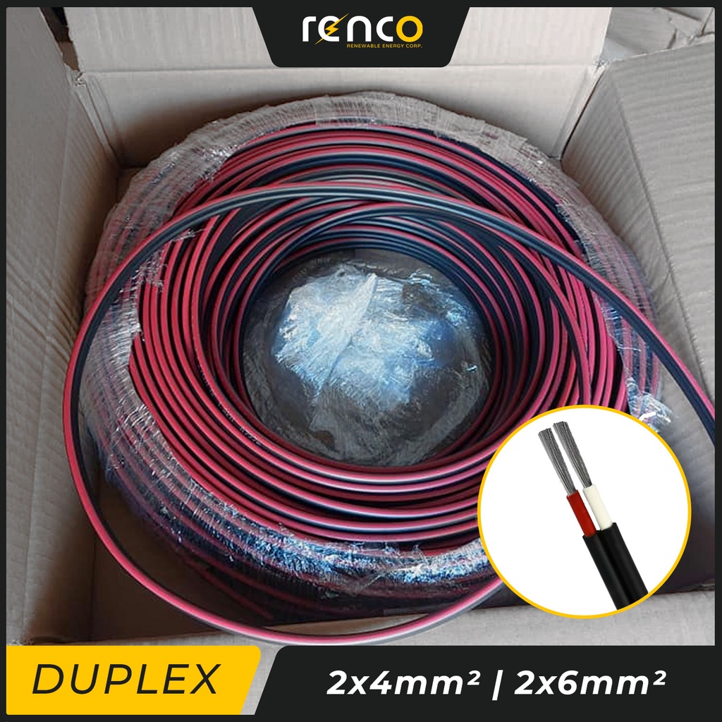 Twin Core Solar PV Cable 2x4mm² / 2x6mm² (sold per meter, no cut ...