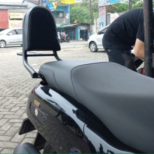 Yamaha fazzio Back Rack. Fazzio backrest.. Fazio motorbike accessories ...