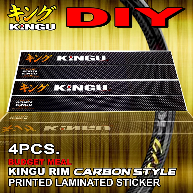 Kingu Rim Carbon Style Sticker DIY ( PLEASE PAKI BASA NG DISCRIPTION SA ...