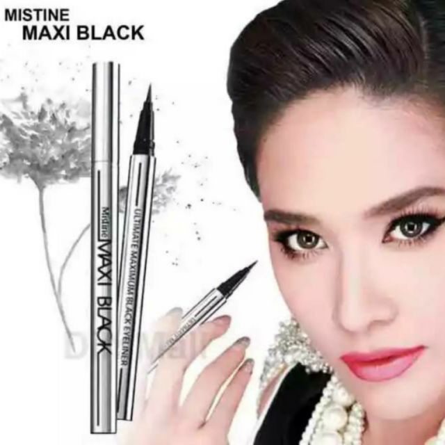 Mistine Maxi Black Eyeliner Waterproof | Shopee Philippines