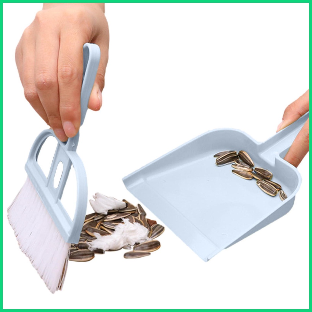 Table Dustpan Small Mini Dust Pans with Brush Set Handheld Angled ...