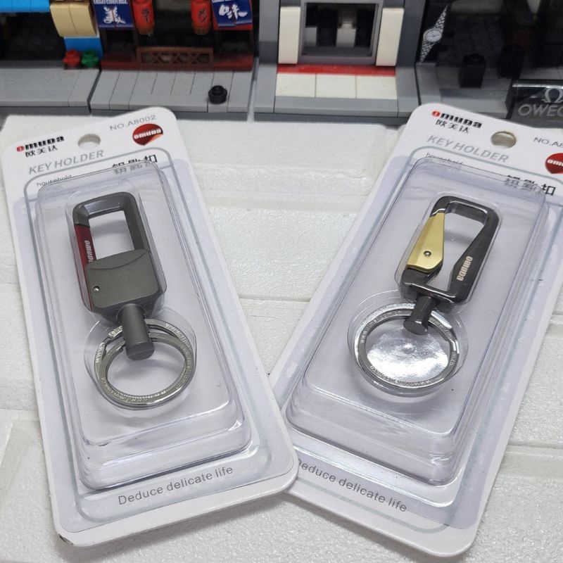 Original Omuda Stylish Clip Dual Ring Keychain | Shopee Philippines