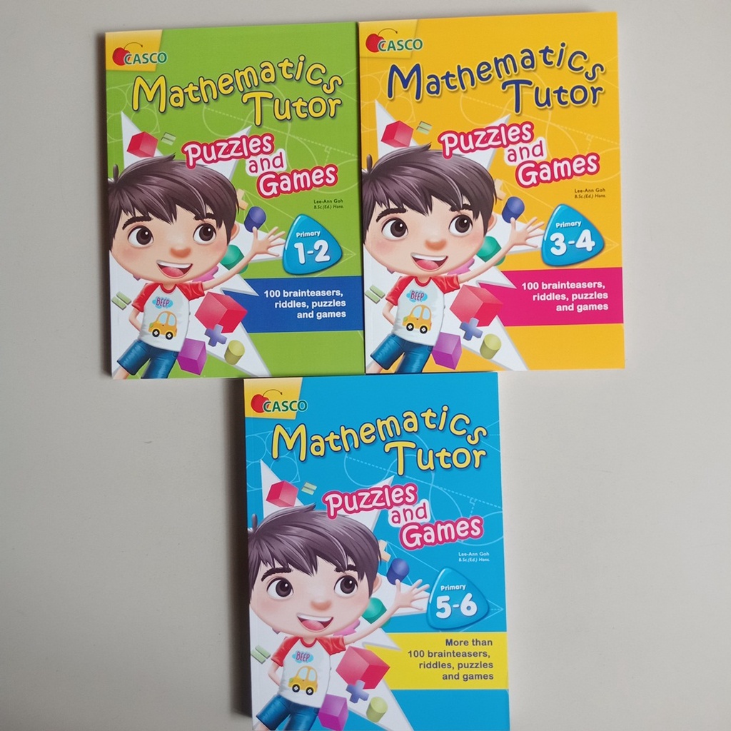 Maths Tutor Puzzles and Games Primary 1 - 6 (Released Per Book ...