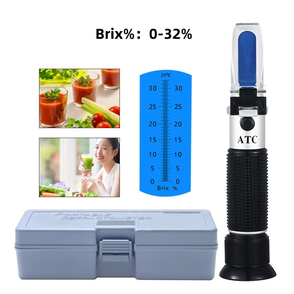 KONG 0-100‰ Salinity Refractometer Seawater Salinity Meter ATC Salt ...