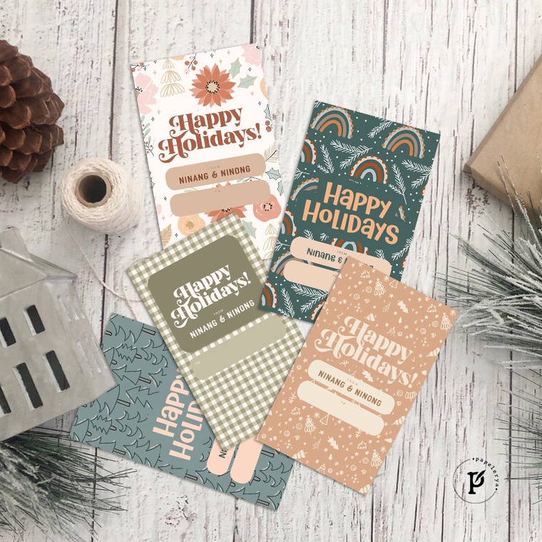 Boho | Hippie | Retro Personalized Christmas Gift Tags by Papelerya (25 ...