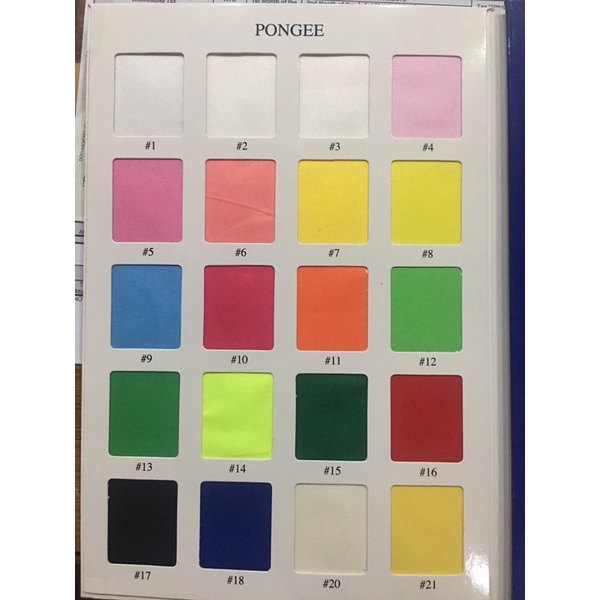 PONGEE Fabric per Roll | Shopee Philippines