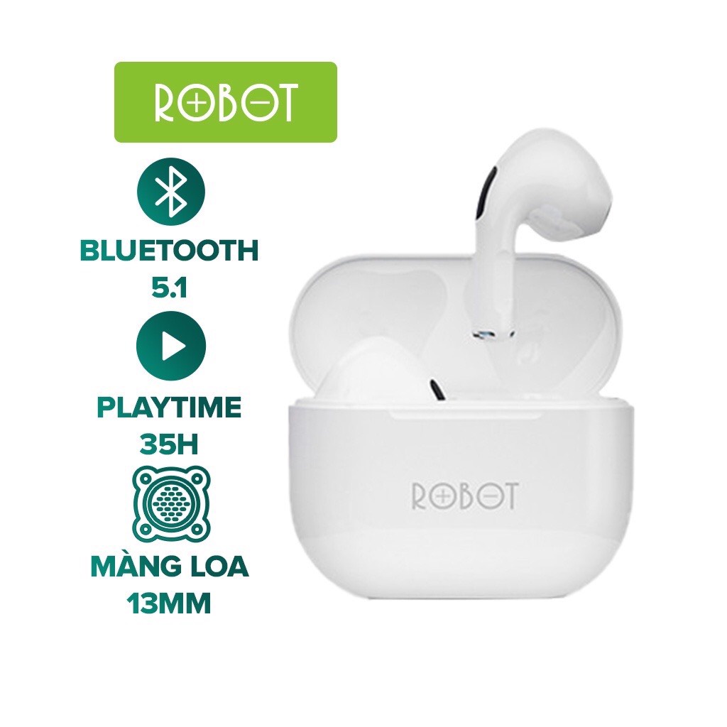 True Wireless ROBOT T50 In Ear Bluetooth Headset - IPX4 Waterproof ...