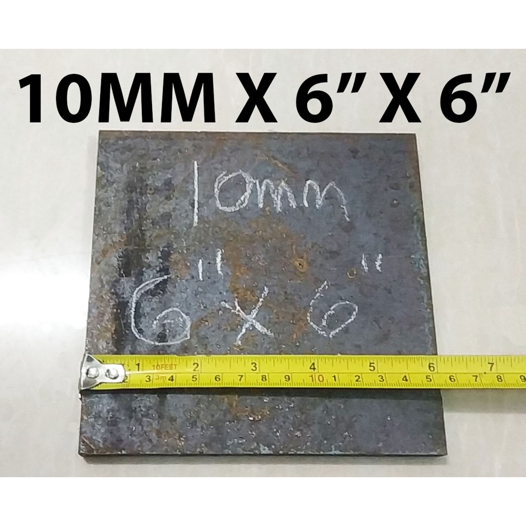 MS BASE PLATE 10MM X 6" X 6" MILD STEEL === BAKAL 10MM X 6" X 6 ...