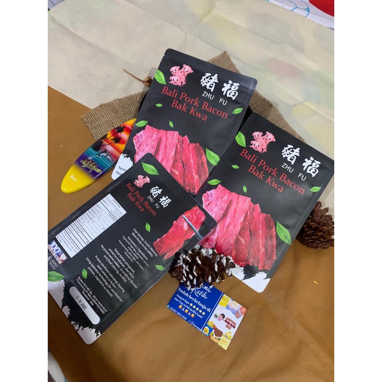 Zhufu BACON BALI DENDENG PIG BACON ZHUFU BAKHWA PIG DENDENG ZHU FU ...