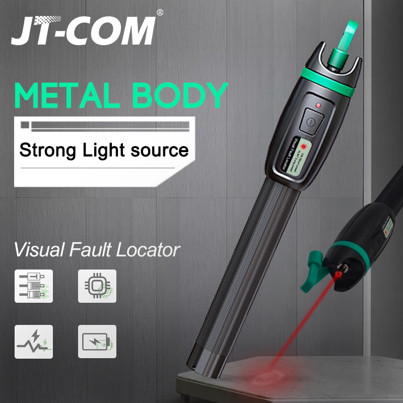 ~30km Metal Visual Fault Locator Red Light Source Fiber Optic Cable ...