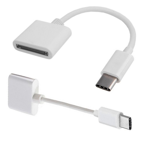 30 pin Female to USB 3.1 Type-C USB-C Sync Data Charging Adapter Cable ...