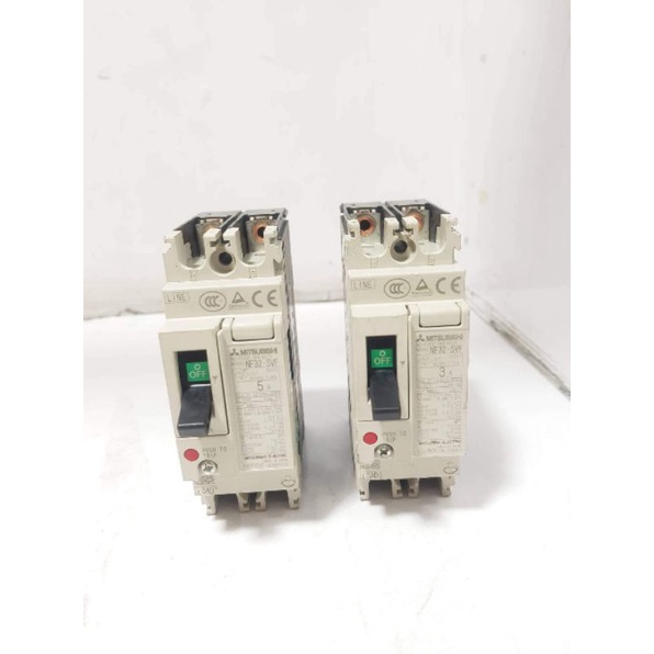 Circuit Breaker 2pole 3A 5A NF32-SVF MCCB MITSUBISHI(Original Made in ...