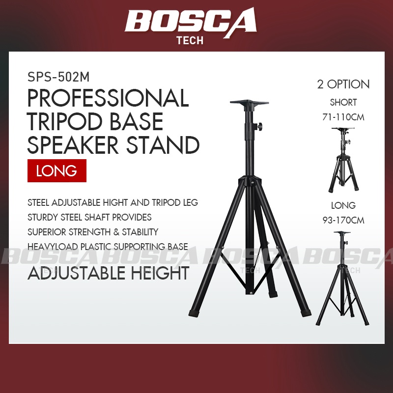 Professional tripod base speaker stand SPS-502M Long 170CM adjustable hight | Shopee Philippines
